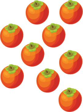 flashcard-number-Persimmons - Mommy & Me Station